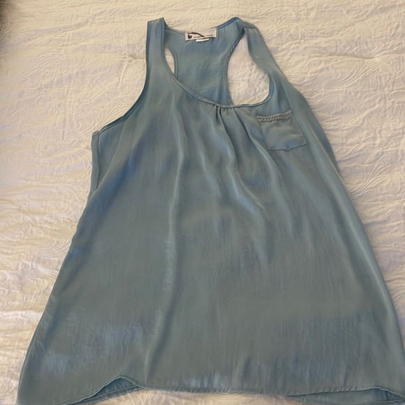 Tops | Satin Like Ice Blue Shirt | Poshmark